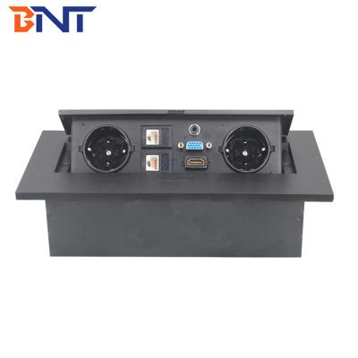 China BNT conference power data solution desktop pop up socket box for sale