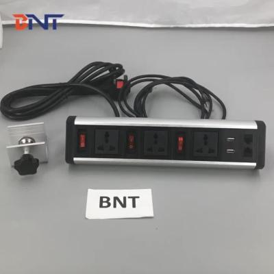 China with double network interface supply the bracket multifunctional movable table socket for sale