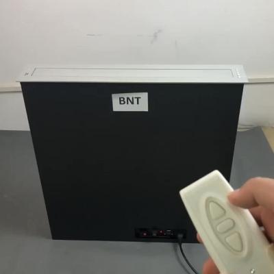 China BNT Intelligent 60 degree pitch angel retractable monitor conference system motorized pop up desk lcd monitor lift for sale