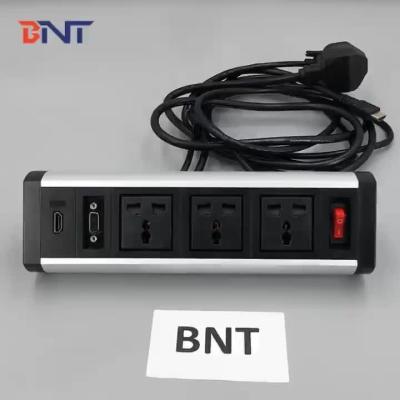 China Double usb charger without cut-out hole movable table top power outlet for office table for sale