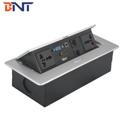 China high quality zinc alloy material for conference desk table pop up power outlet for sale