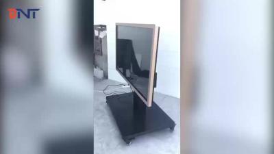 China BNT vesa hole 800*500mm 90 degree overturn angle suitable for 46-75 inch interactive boards mobile tv stand for sale