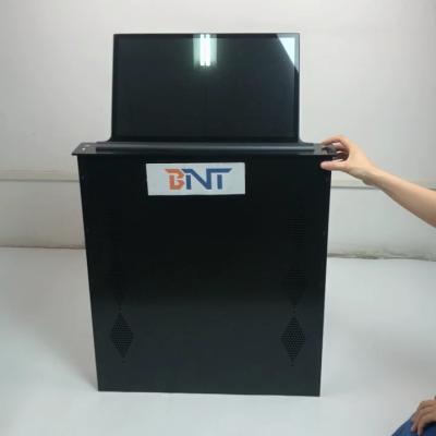 China BNT motorized pop up lcd monitor lift mechanism integrate with 15.6 inch FHD monitor for conference system BLL-15.6 for sale