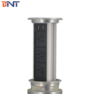 China office desk top outlet socket with data and universal power /tabletop retractable power socket box for sale