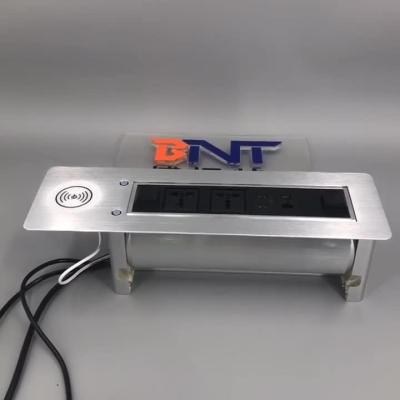China factory supplier black flipping electric desktop socket for sale