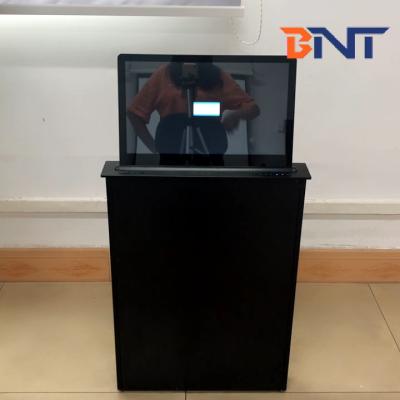 China BNT Ultra thin 17.3 Inch motorized pop up lcd monitor lift for conference system for sale