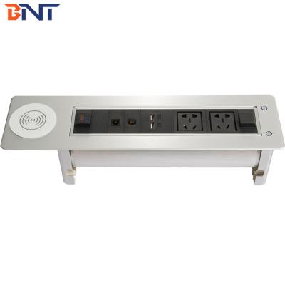 China BNT  Supply For High-tier Office Room 180 Degree Overturn Angle  50/60 Frequency Furniture Multimedia Connector EK9803 for sale