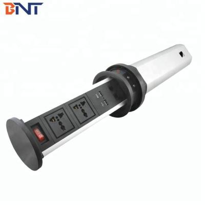 China BNT table pop up multimedia jack with universal outlet desktop power jack for sale