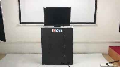 China BNT 21~22 Inch Motorized LCD Monitor Lift Brushed Aluminum Silver for sale