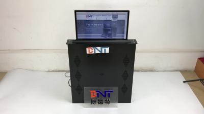 China BNT Ultra Thin 15.6" Desktop Motorized Monitor Lift For Confernece System for sale