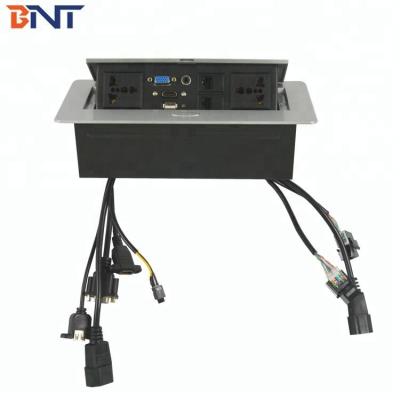 China BNT Round Corner Office Tabletop Pop Up Desk Socket Box BD630-2R for sale