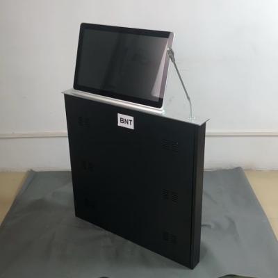 China Popular Conference room 17.3  Inch LCD Monitor Screen Motorized Lift with Microphone for sale