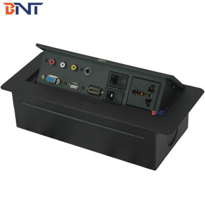 China Table Hidden Connection Box / Pop Up Power Socket Box for Conference Furniture for sale