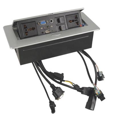 China BNT popular 30cm pre-wired pop-up desktop power socket for office power data solution for sale