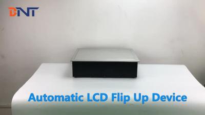 China Motorized  Flip Up Monitor Lift integrated with 19 inch screen For Conference System for sale