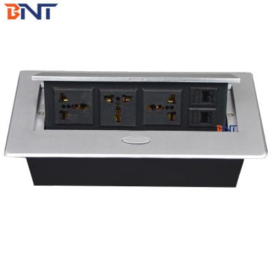 BNT Supply with double network interface tabletop pop up power outlet