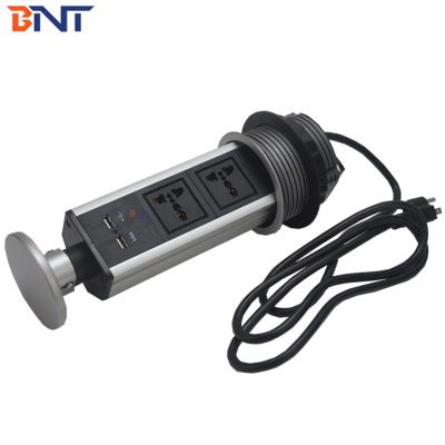 China Pop Up Desktop Socket for Kitchen Worktop/ Tabletop Power Outlet with US Power for sale