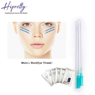 China Hipretty face lifting therapy lift treatment mono smooth double needle molding 18 G threads cog barbed suture pdo thread for sale