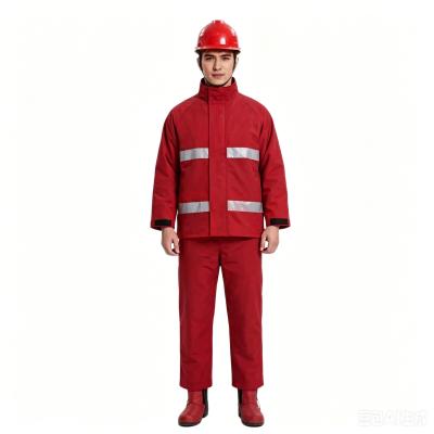 China Split Type Water Blasting Safety Suit Reflective Strips Power Washing Suit Anti Tear for sale