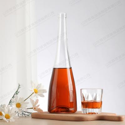 中国 ウィスキー ワイン ジン ガラスボトル 500ml 客のロゴが認められる ガラス製 販売のため