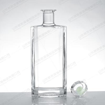 中国 カスタマイズ 750ml エンド XO 透明ガラスワインボトル ゴムストッパー密封タイプ 販売のため