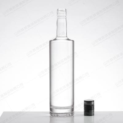 China Garrafa de vidro transparente Mini personalizado 100ml 300ml 400ml para bebidas alcoólicas à venda