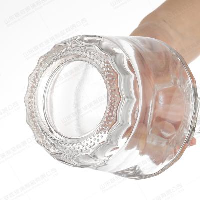 China Garrafas de vinho de vidro Transparente Personalizar 200ml 300ml Forma única com tampa de vidro à venda