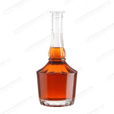 China Garrafas de vinho de vidro Transparente Personalizar 200ml 300ml Forma única com tampa de vidro à venda