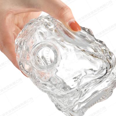 Cina Dimensioni personalizzate Accepted Crystal Whiskey Brandy Decanter con tappo di bottiglia in vetro oro in vendita