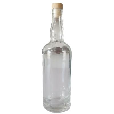 China 700 ml 750 ml 1000 ml garrafas de vidro quadradas com cortiça Ideal para gin uísque vodka vinho tinto à venda