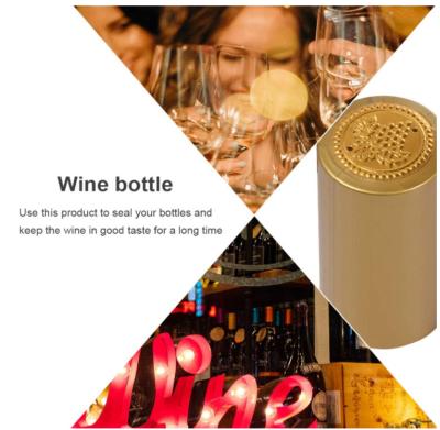 Cina Bottiglia di vino di taglia personalizzata Top Film Gold Shrink Pack Con Capsula di Rimborso Calore PVC in vendita