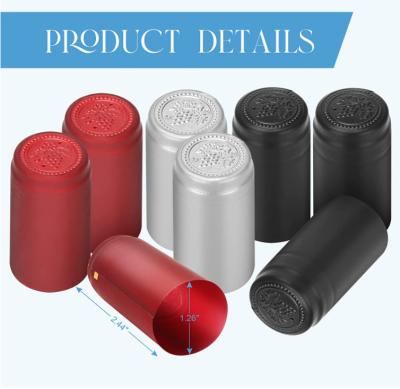 中国 OEM ODM ワインボトルパッケージ用のマットレッドワイン収縮カプセル 販売のため