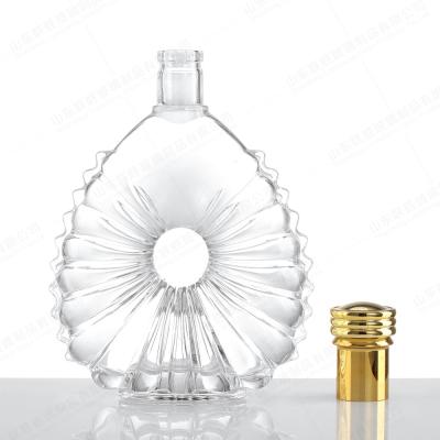 Cina Bottiglia di liquore vuoto vetro chiaro vino vodka rum brandy bottiglia di whisky 750ml 1000ml in vendita
