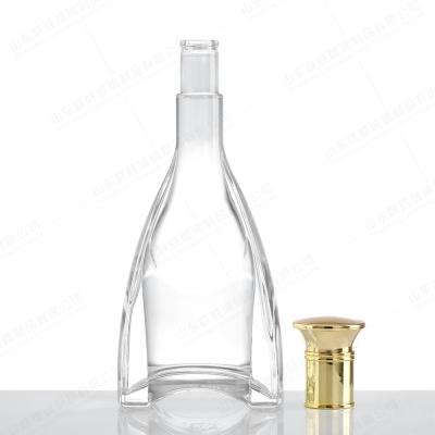 Cina Bottiglia di vetro per whisky/vodka/liquore 250ml 375ml 500ml 700ml 750ml Capo in oro di design popolare in vendita