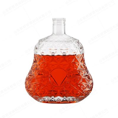 Cina Bottone di vetro di 700 ml 750 ml di grandezza personalizzata Bevande industriali accettate in vendita