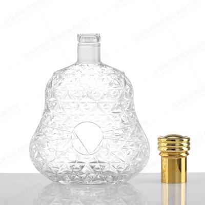 中国 高級フラット 700ml 750ml ガラスボトル カスタムサイズ 工業飲料 販売のため