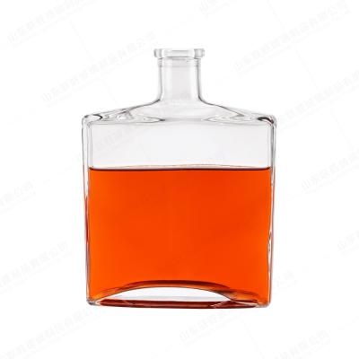 中国 オールサイズ 375ml 750ml 1000ml フラット・スクエア・ウォッカ・グラス ウィスキー・ワイン・ボトル コルク付き 販売のため