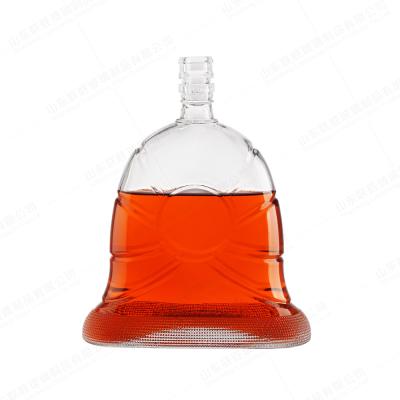 China 500 ml 700 ml 750 ml em forma de cauda de peixe Transparente Whiskey Gin Garrafa de Vidro para Bebidas à venda