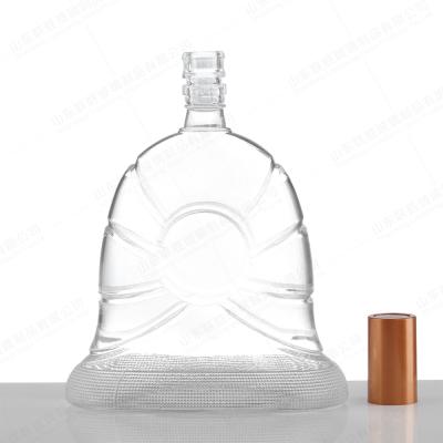 Cina 500 ml 700 ml 750 ml in forma di coda di pesce Bottiglia di vetro trasparente di whisky gin per bevande in vendita
