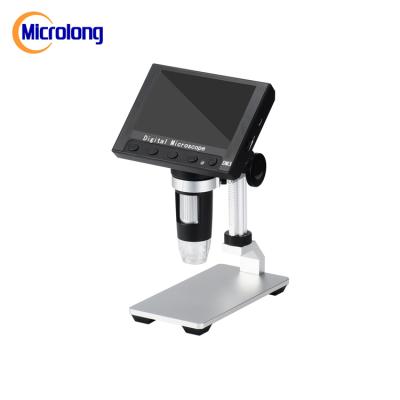 Cina High Quality Metal Adjustable Stand 4.3 Inch Camera HD Monocular Microscope 1/4' in vendita