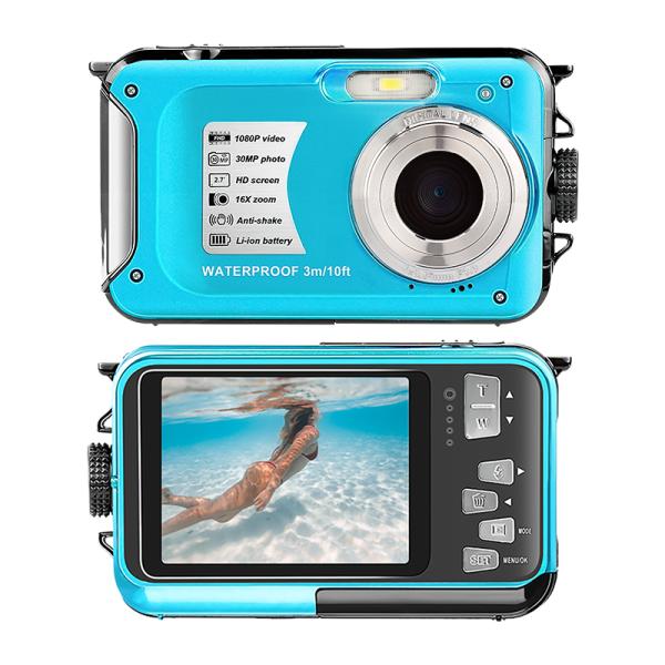 Quality Retro Vintage Waterproof Camera 10FT Underwater Camera 30MP 1080P FHD Video Resolution Waterproof Digital Camera for Snorkeling for sale