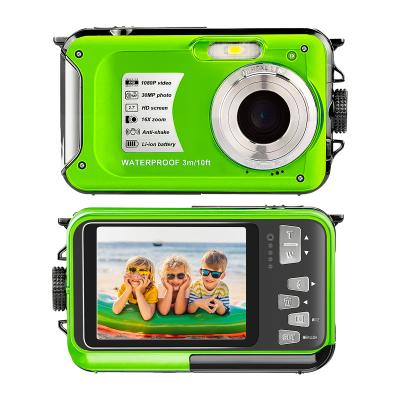 China 1080P HD 2.7 Inch TFT Screen 10FT 3M CMOS  Underwater Digital Camera with 16X Digital Zoom Waterproof Vlogging  Camera for Kids for sale