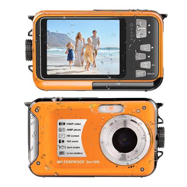 Quality Newest HD Waterproof Camera 1080P 30MP 10FT/3M Underwater Digital Camera Snorkeling and Swimming Camera for sale