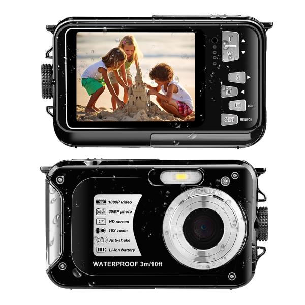 Quality Retro VIntage Waterproof Camera 10FT Underwater Camera 30MP 1080P FHD Video Resolution Waterproof Digital Camera for Snorkeling for sale