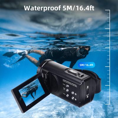 China 4K Video Camera Camcorder 5M/16.4Ft Waterproof Ultra HD 56MP 18X Digital Zoom Underwater Vlogging Camera for Youtube for sale
