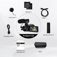 China Full Hd  Video Cameras 4K Handy Camera Bluetooth Professional Digital for sale