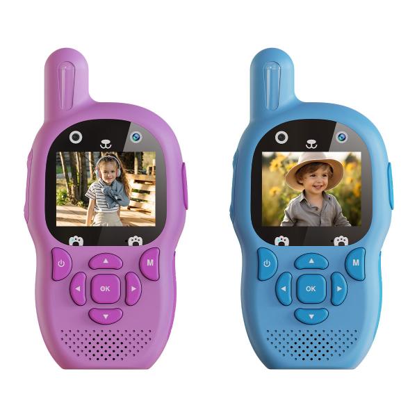 Quality Brand New Children's Video Walkie Talkies Anti-Lost Design Long Range 500-1000mAh Battery Audio Interphone Funny Games Easy Use for sale