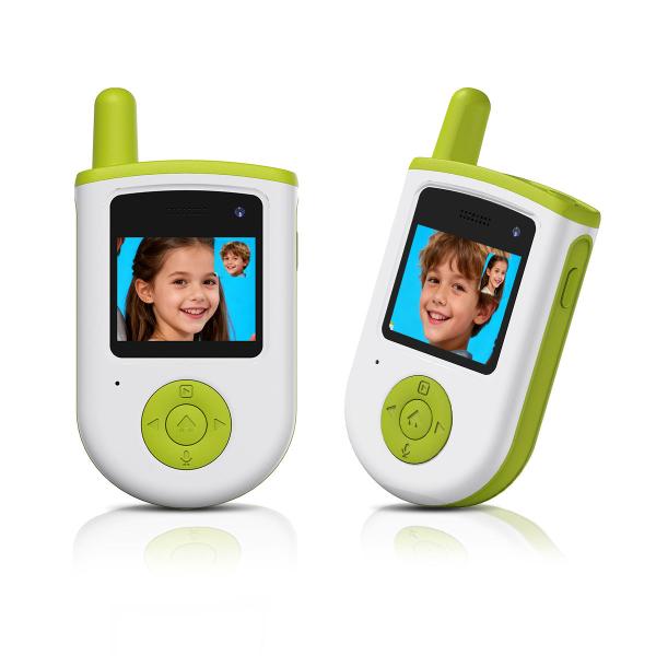 Quality Portable Children Walkie Talkie for Kids 2 Pack in Set 300 Meters Long Range Video Intercom Photo Video Game Music Gifts for sale
