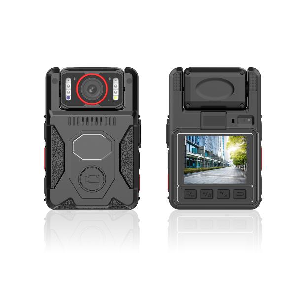 Quality Newest 4K 40MP UHD Body Worn Camera 180 Degree Rotate Lens 2.0 Inch Screen IP66 Waterproof Body Camera with IR Night Vision for sale