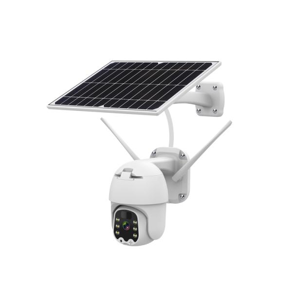 Quality New 1080P 4MP HD Security IP Camera Solar Wifi Wireless PTZ CCTV Outdoor Monitoring Security Camera  Street Light Camera for sale